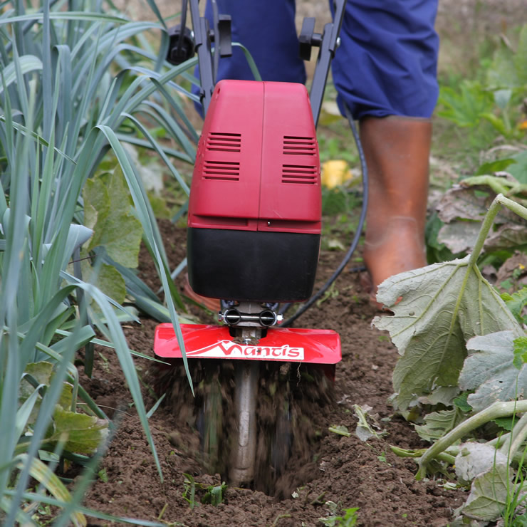 Mantis 7252-12-40 Electric Tiller 230v C/W Kick Stand - RTC Groundcare Ltd.