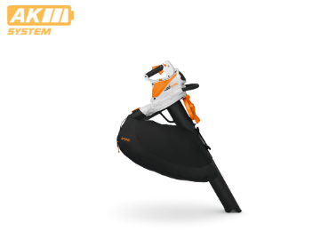 STIHL SHA 56 C-E SHREDDER VAC - Kit Includes 2 x AK 20 Batteries and 1 ...